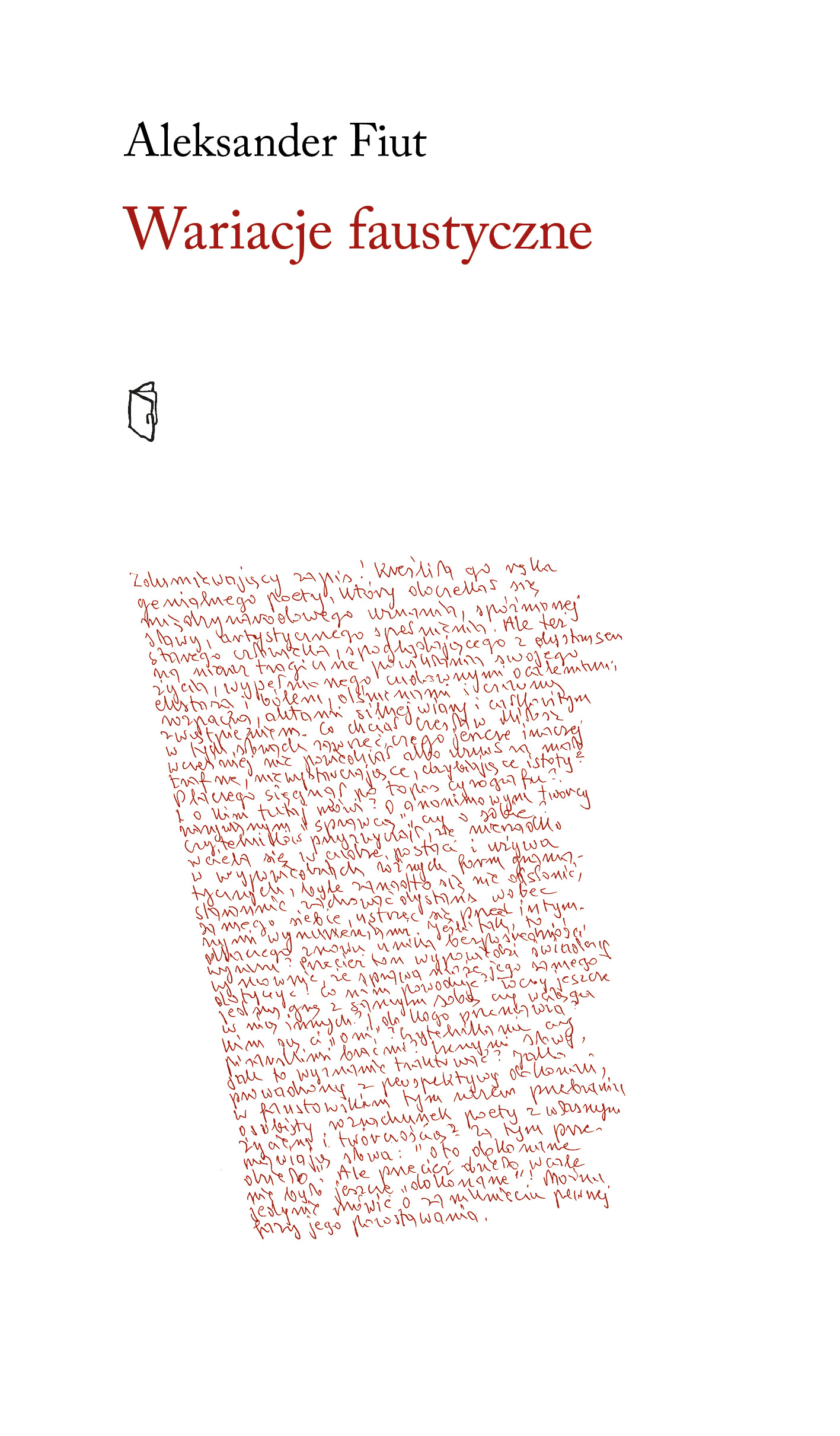 "Wariacje faustyczne" Aleksandra Fiuta - wydawnictwoproby